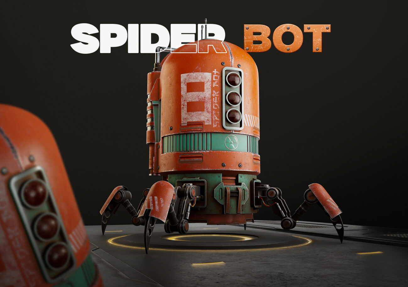 ArtStation - Spider Bot 3D