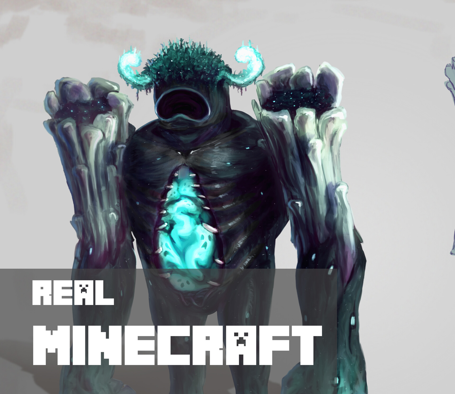 ArtStation - Warden Real Life Minecraft