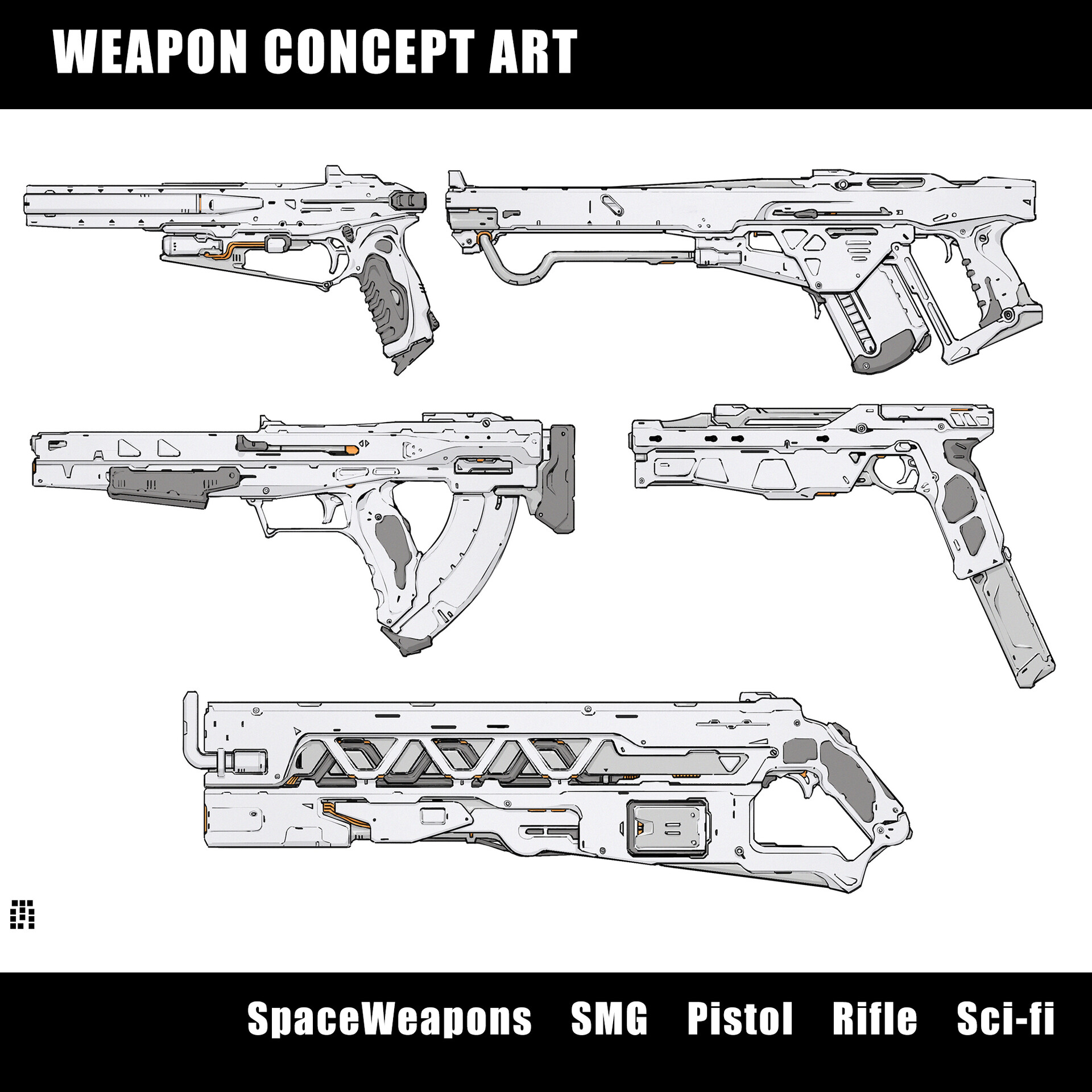 ArtStation - Scifi weapon set