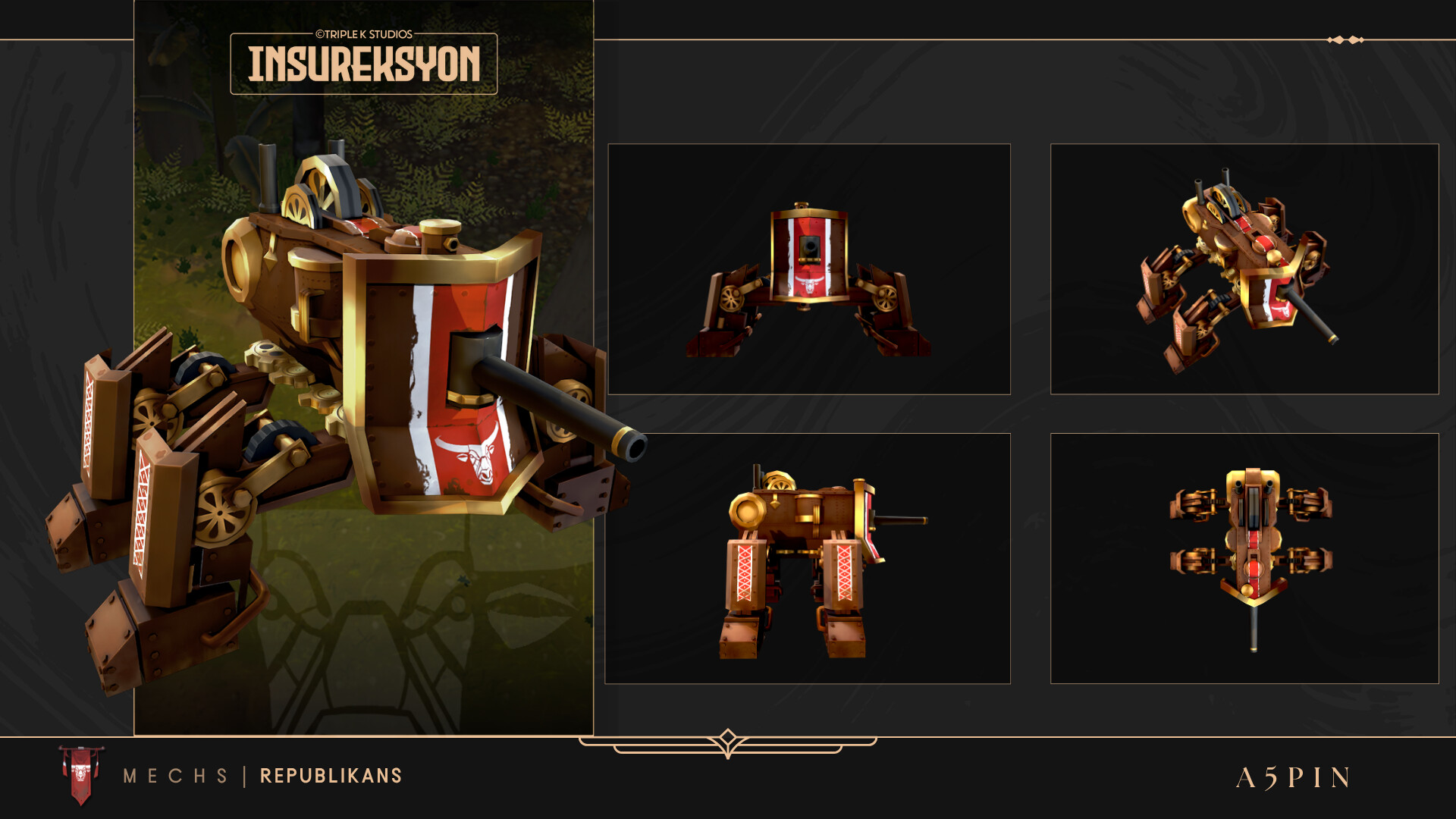 ArtStation - INSUREKSYON - Republika Mechs