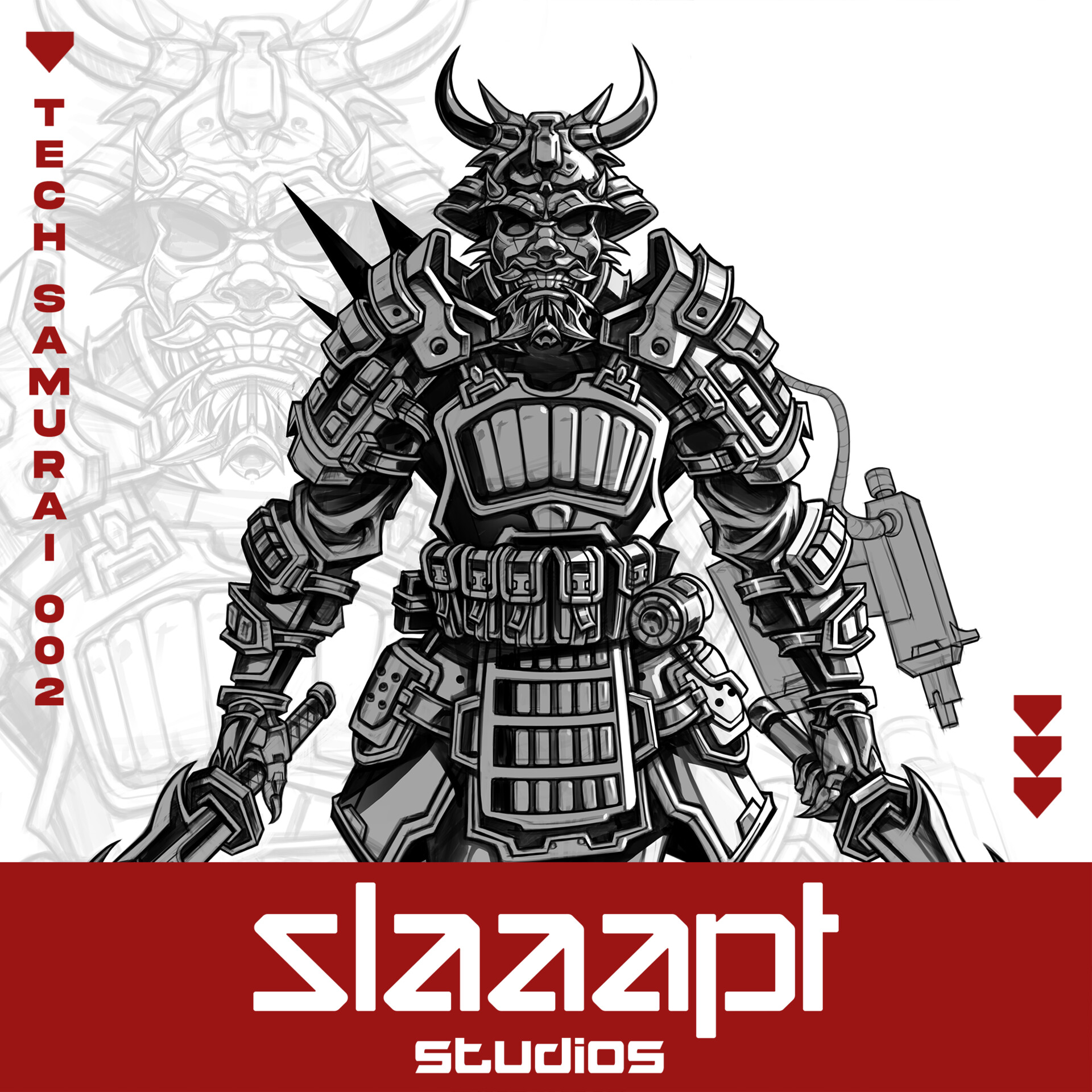 ArtStation - Slaaapt - Tech Samurai 002