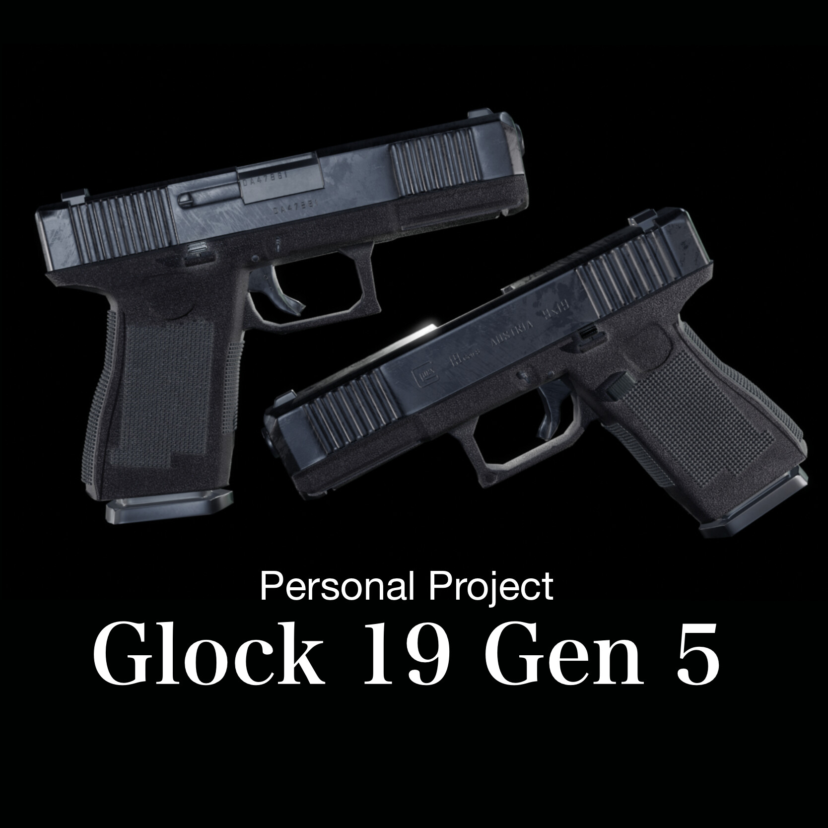 ArtStation - Glock 19 Hero Asset