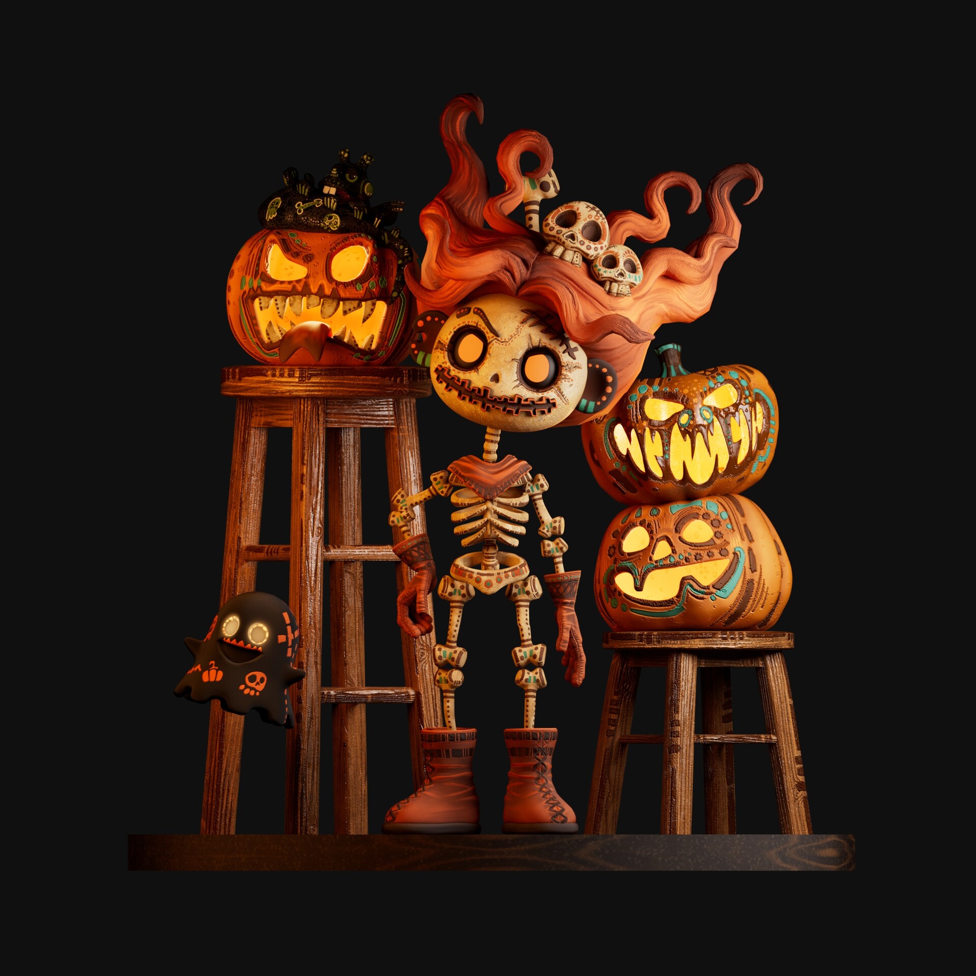 ArtStation - Magic Skeleton