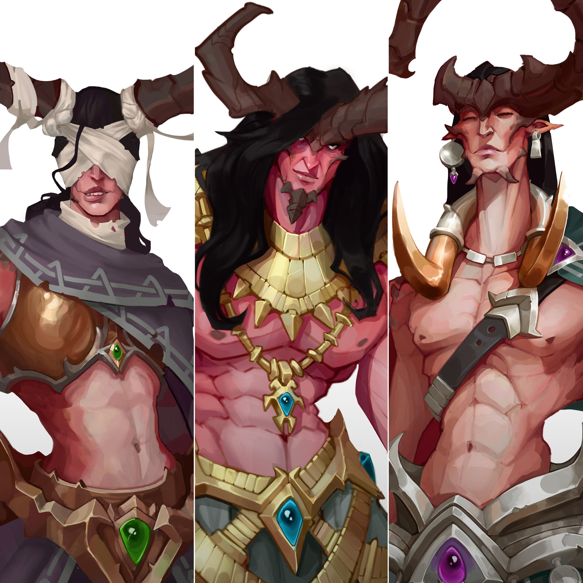 ArtStation - Demonic trio