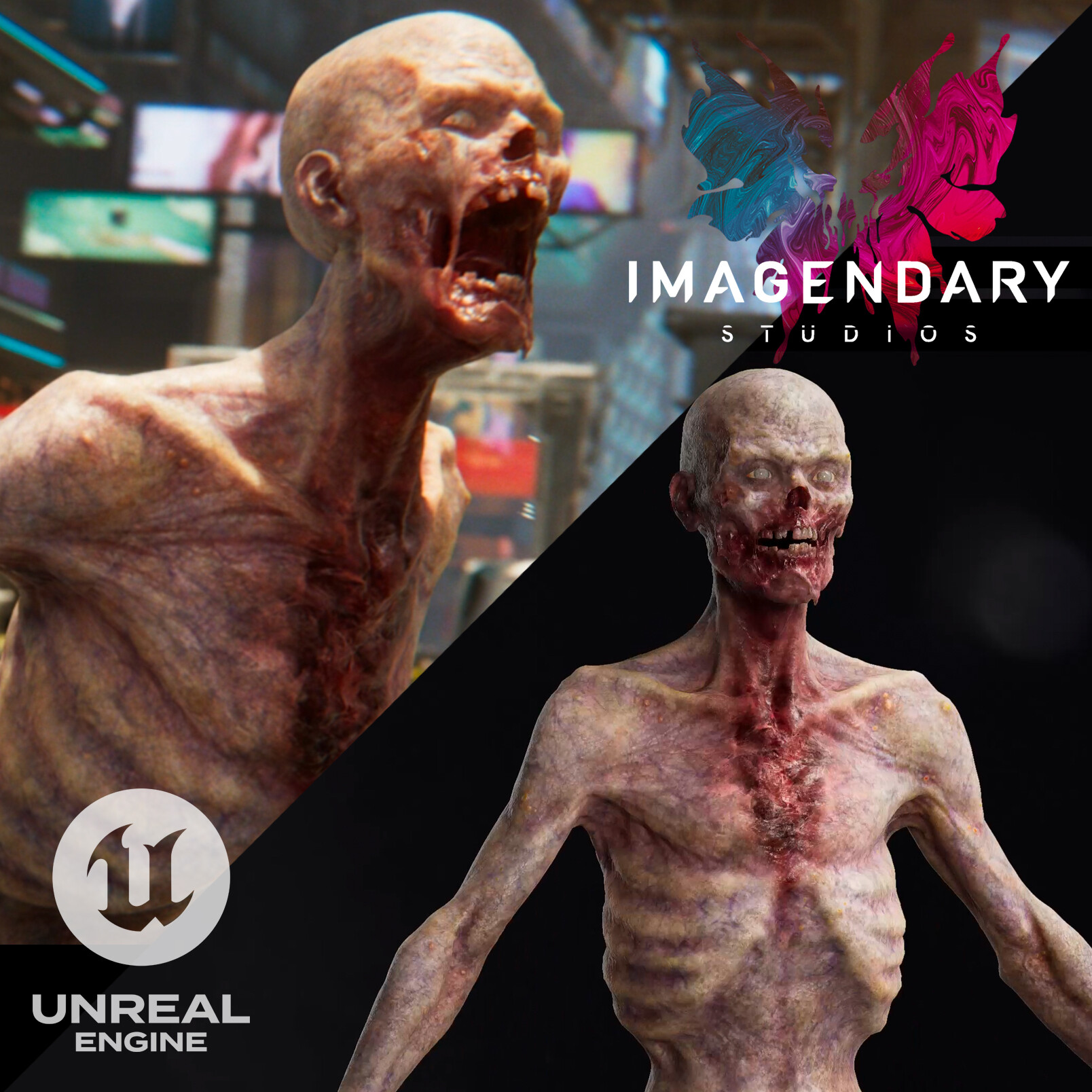 ArtStation - Infested Zombie - Astropulse reincarnation (Unreal Engine 5)