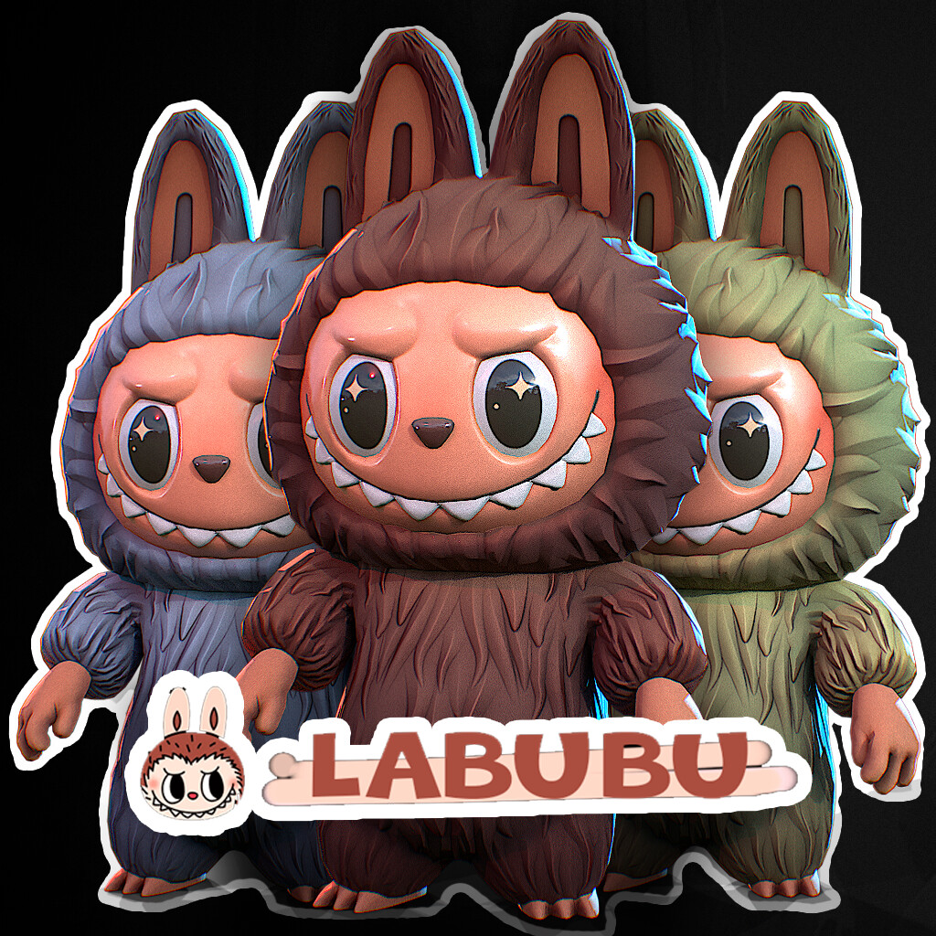 ArtStation - Labubu Game ready Rigged 3D Model for Free Download