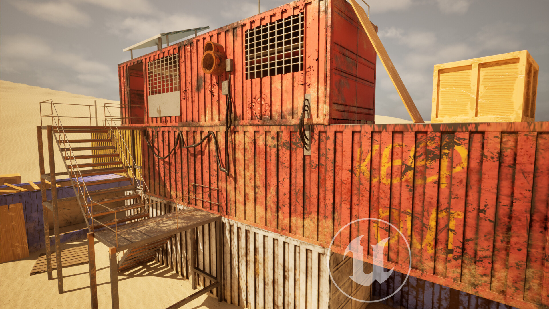 ArtStation - Salvage Yard Base