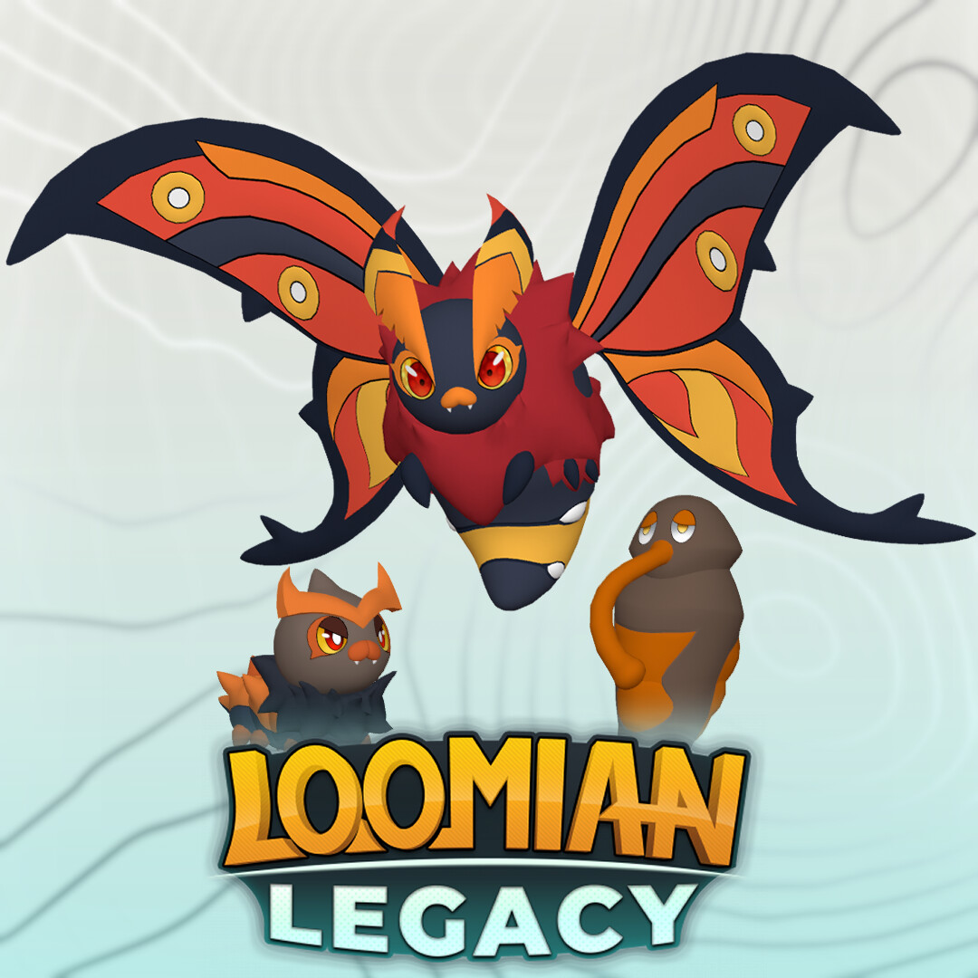 ArtStation - Cynamoth Evolution Line - Loomian Legacy