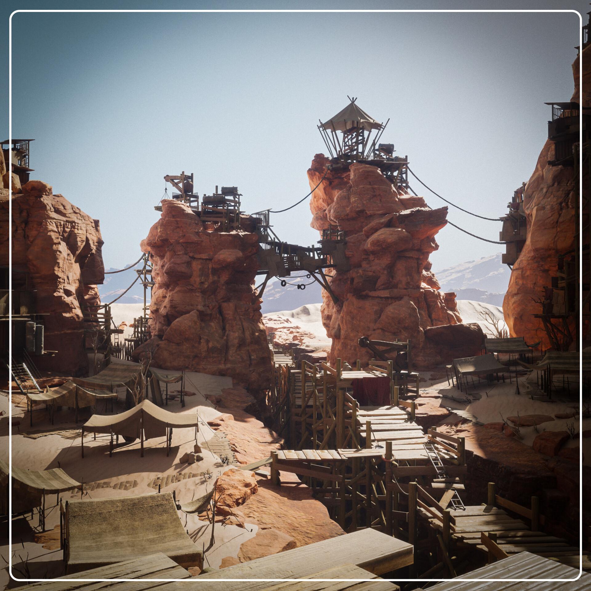 ArtStation - Cliffside Outpost