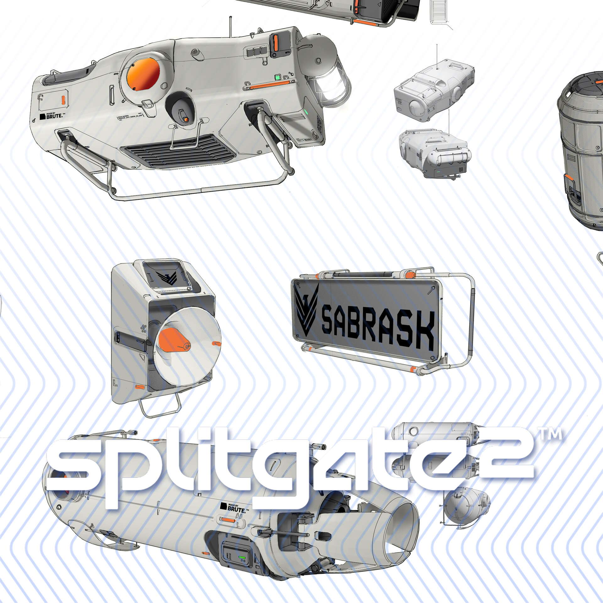 ArtStation - Splitgate 2- props concept