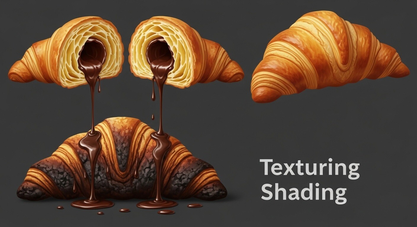 ArtStation - Croissant 3D Workflow – Full Breakdown