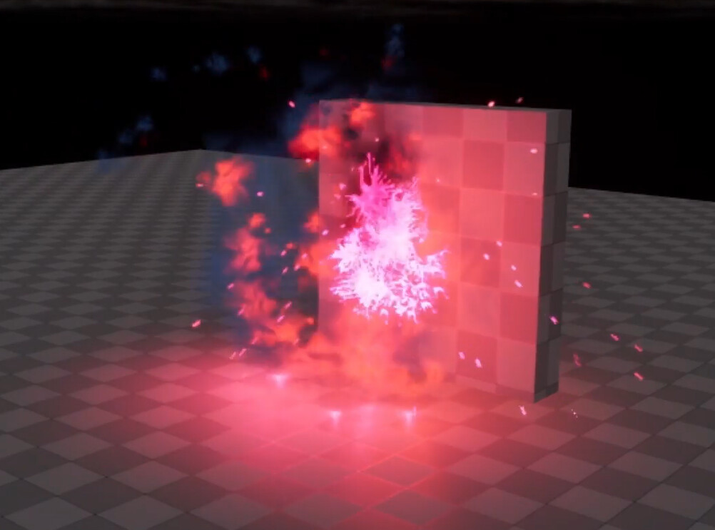 ArtStation - Molotov Cocktail Explosion and Gunshots - VFX