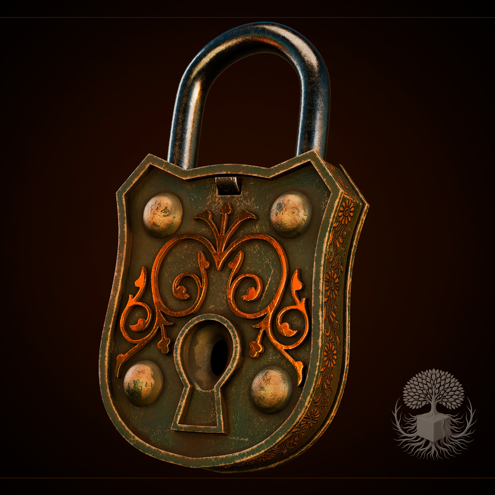 ArtStation - Realistic Padlock Prop – Game Ready Asset
