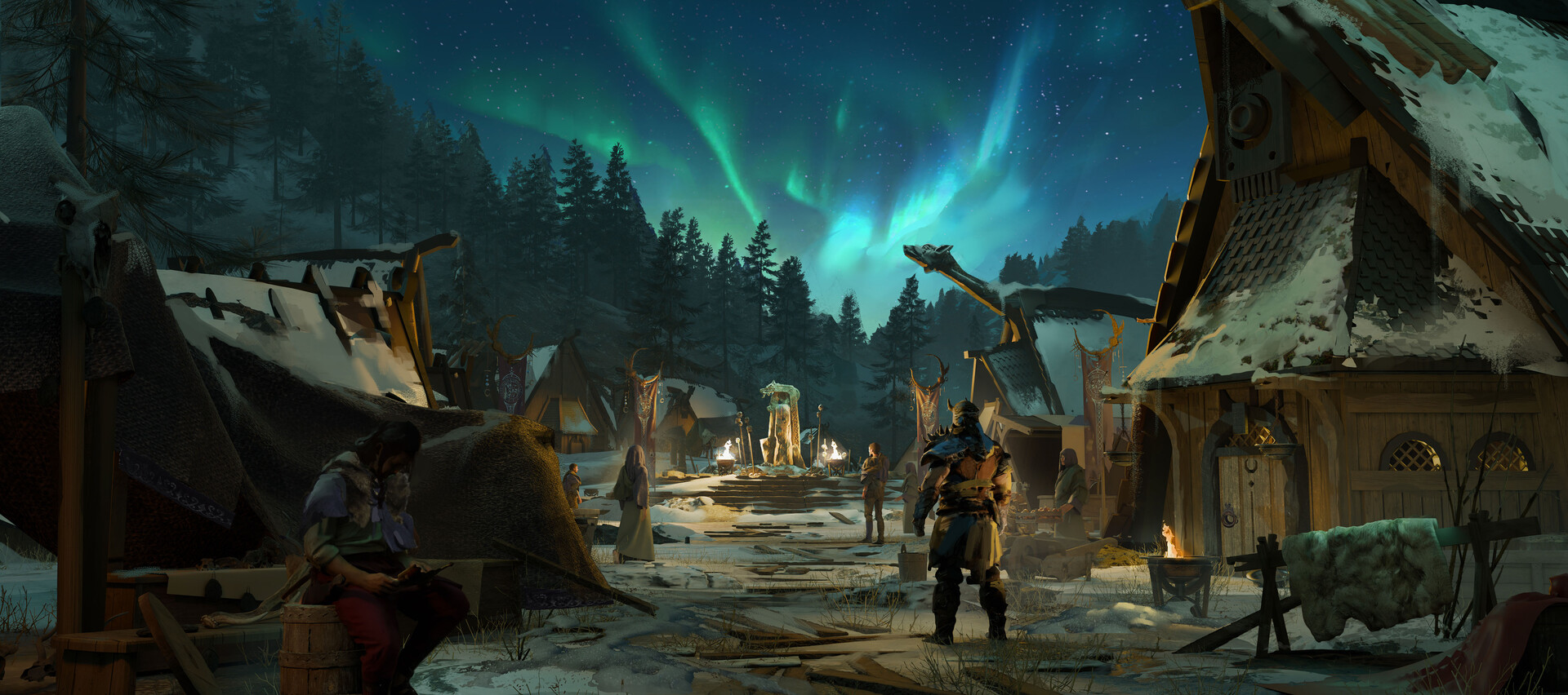 ArtStation - EINVALA - Aurora village