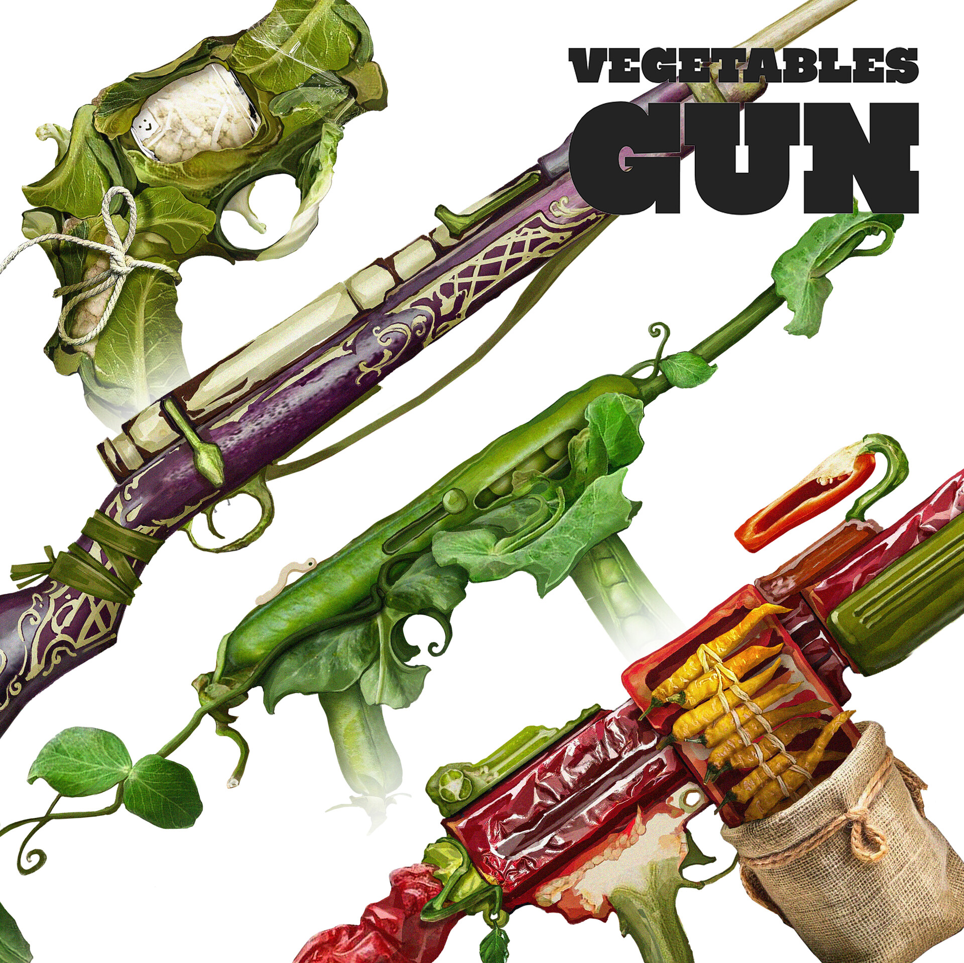 ArtStation - VEGETABLES GUN 2.0
