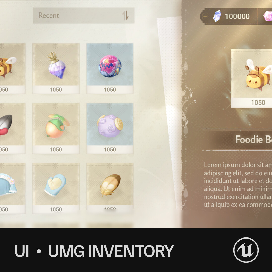 ArtStation - WIP - Infinity Nikki UI Fan Art