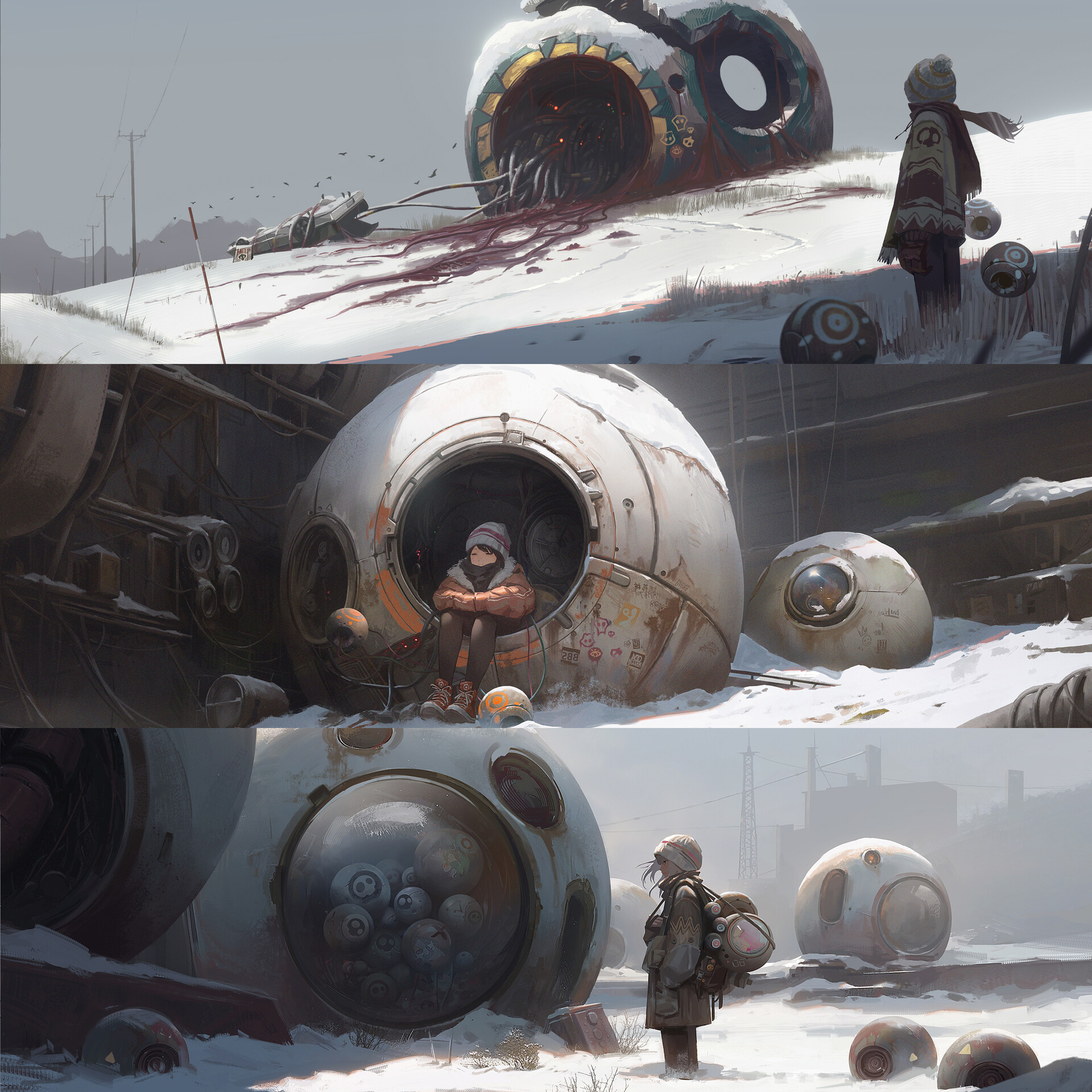 ArtStation - 《B.ALL》—— BALL IN THE SNOW