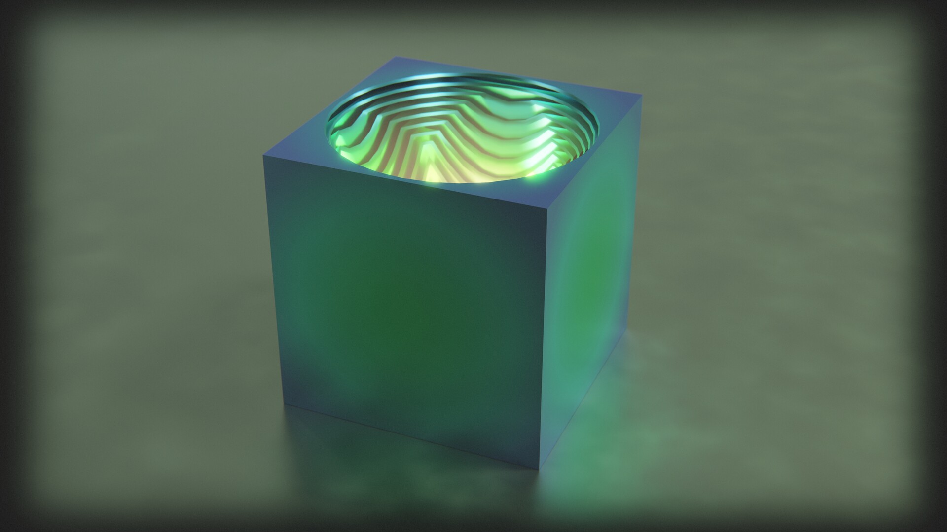 Ben Luke Parsons - Abstract Cube Boolean-Blender Practise