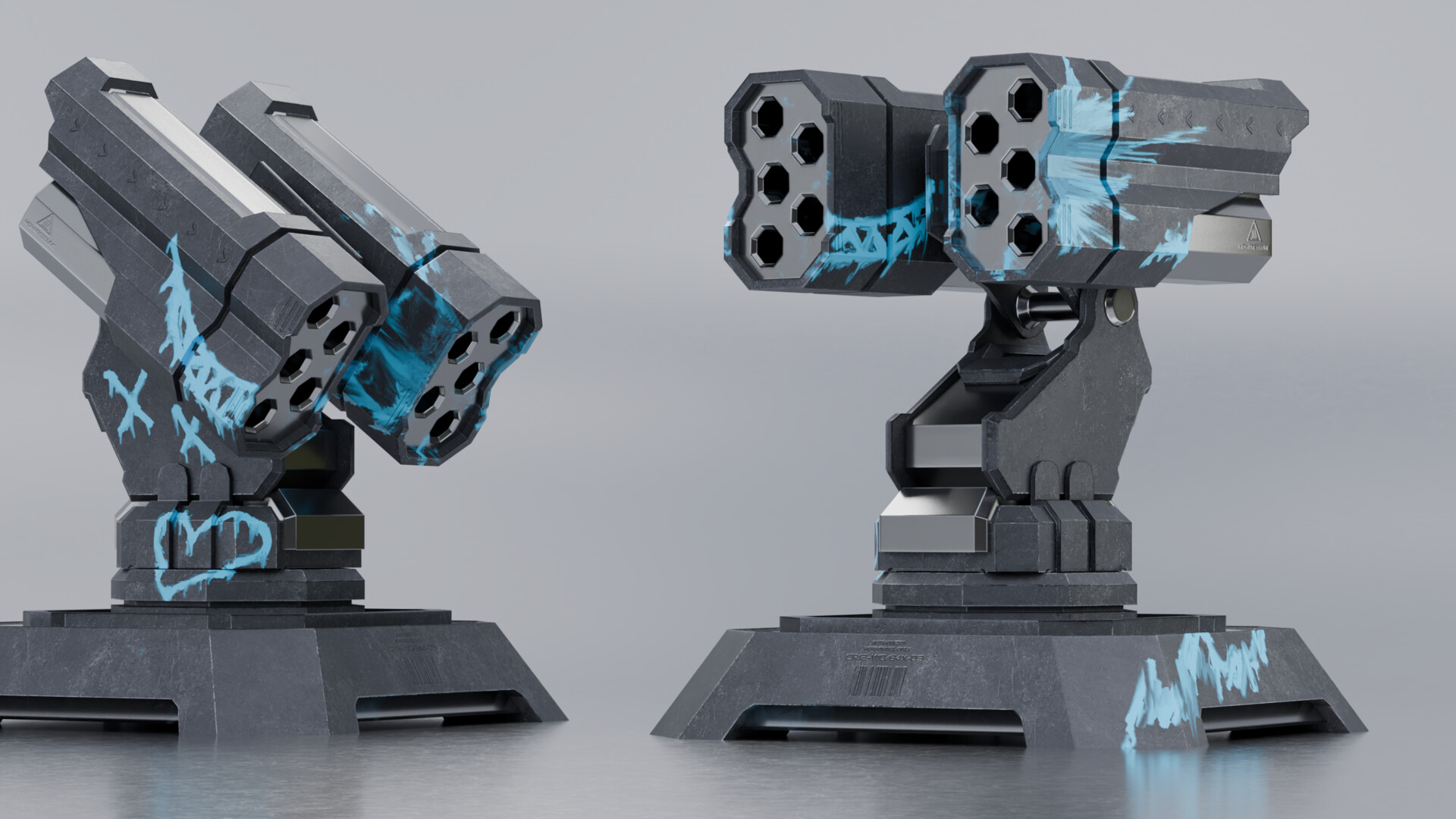 ArtStation - [Game-Ready Asset] Sci-Fi Turret