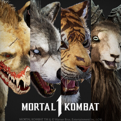 ArtStation - Mortal Kombat 1's Animalities Modeling - Hyena, Direwolf ...