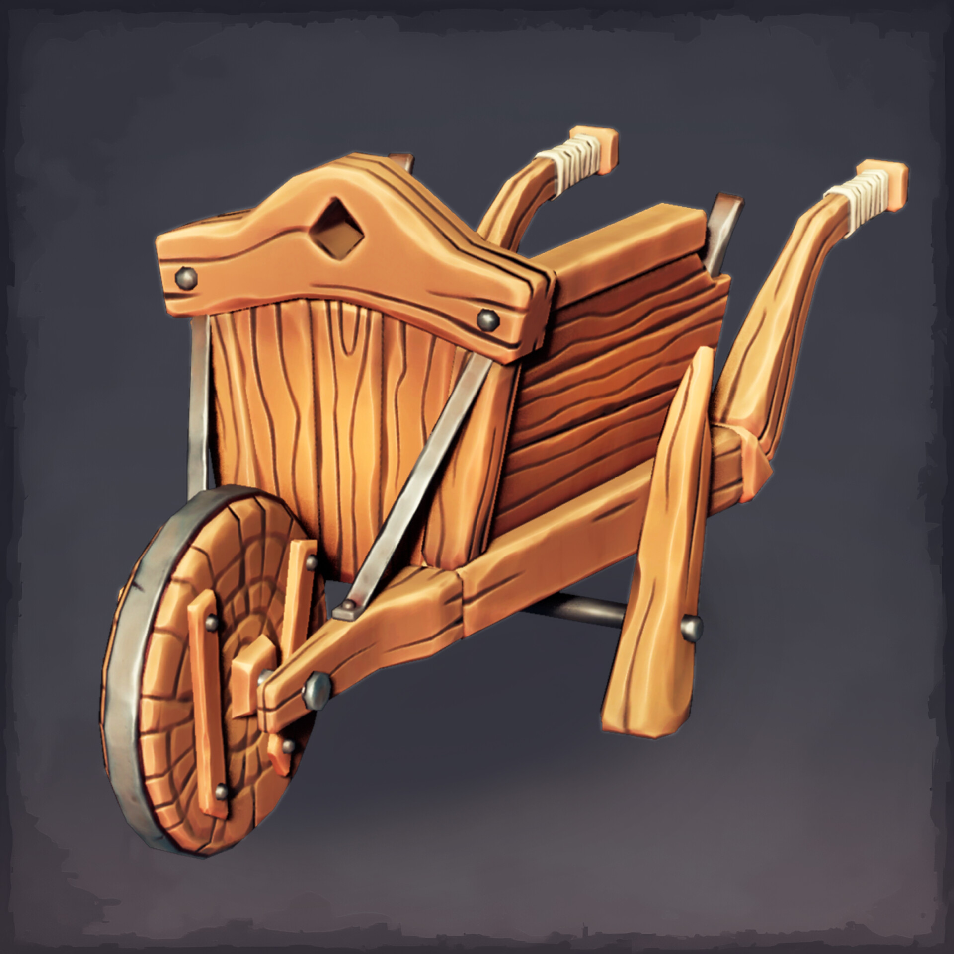 ArtStation - Stylized Wooden Cart