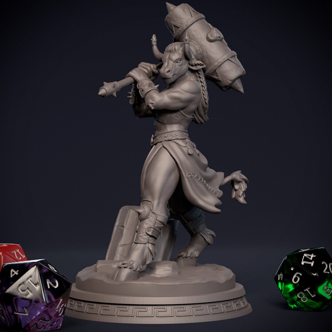 ArtStation - Beastman Female - Miniature