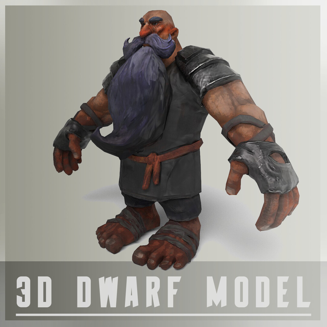 ArtStation - Stylised Dwarf Character Model