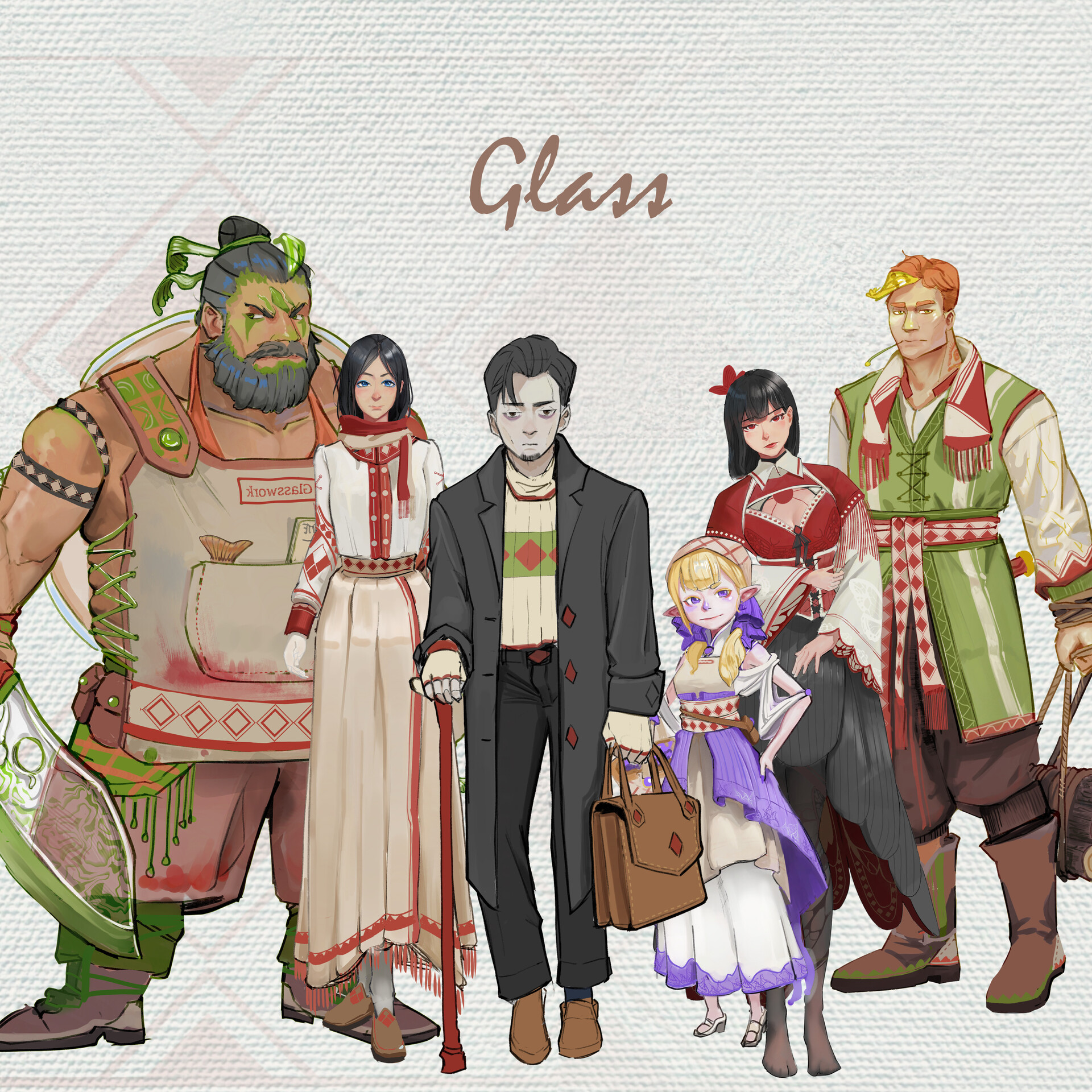 ArtStation - Glass Character Design