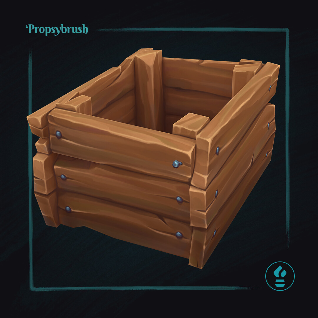 ArtStation - Stylized Wooden Crate