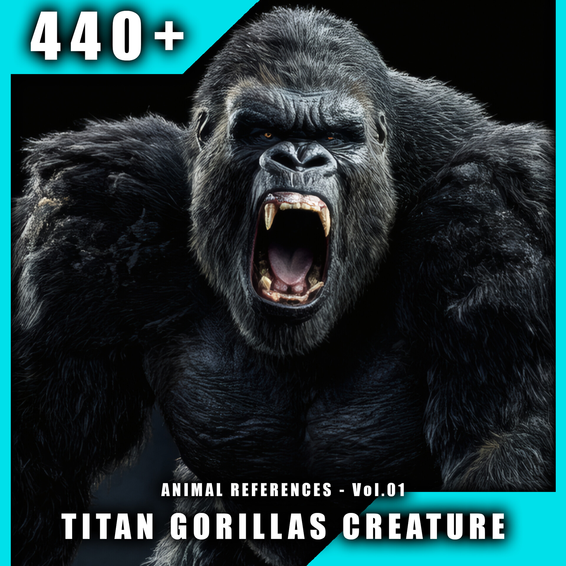 ArtStation - 440+ Titan Gorillas Creature - Animal References Vol.01