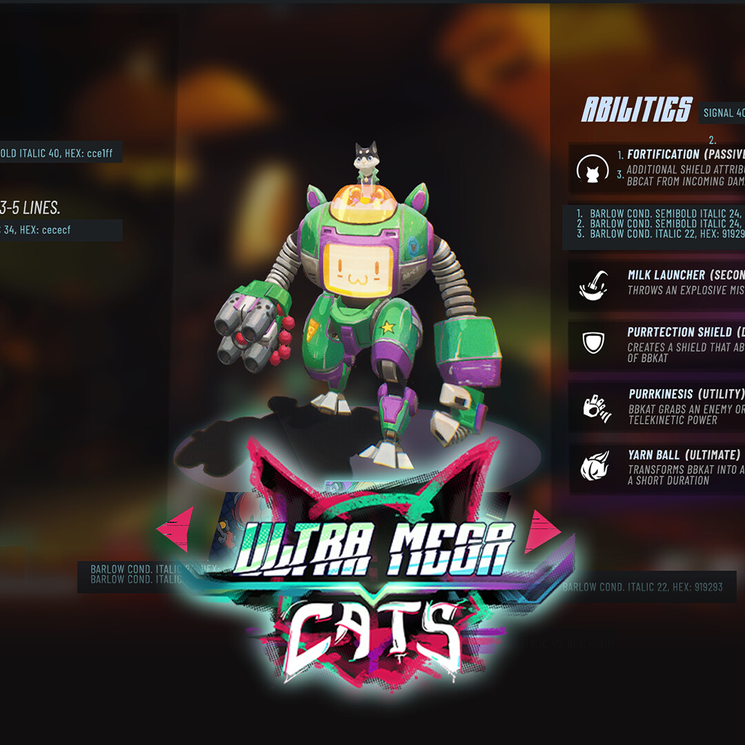 ArtStation - Ultra Mega Cats UI and icons
