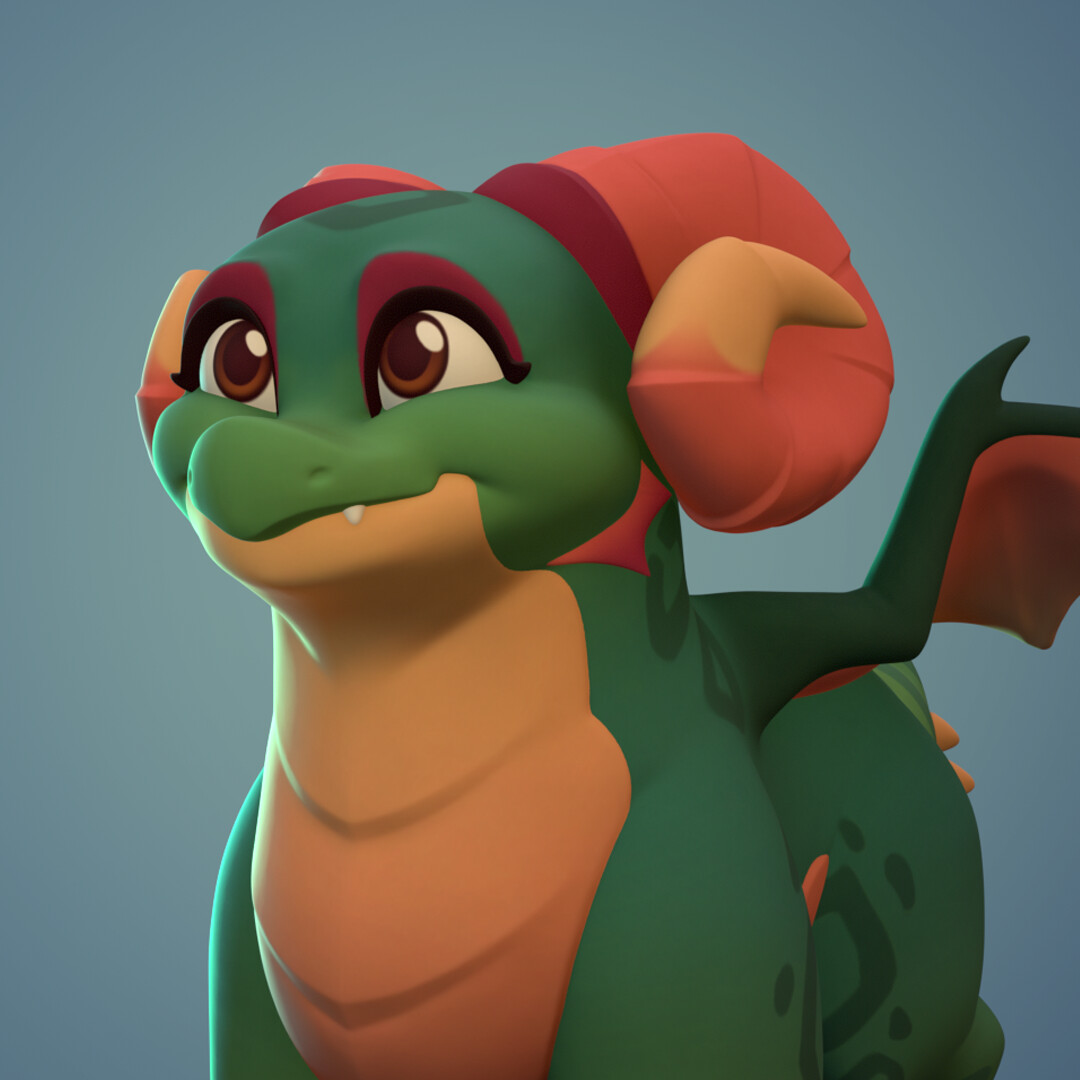 ArtStation - Smolder the Dragon - 3D Character Sculpt