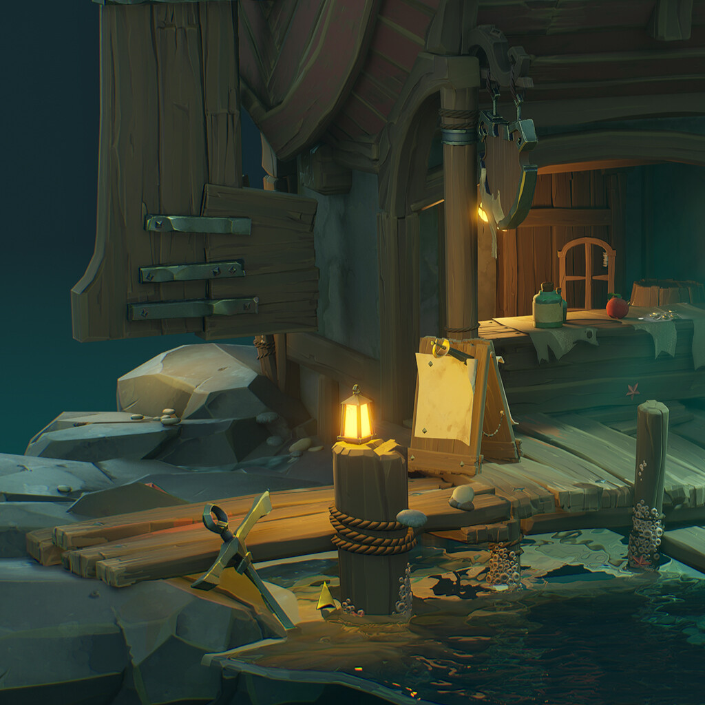ArtStation - Hidden PIRATE Shop