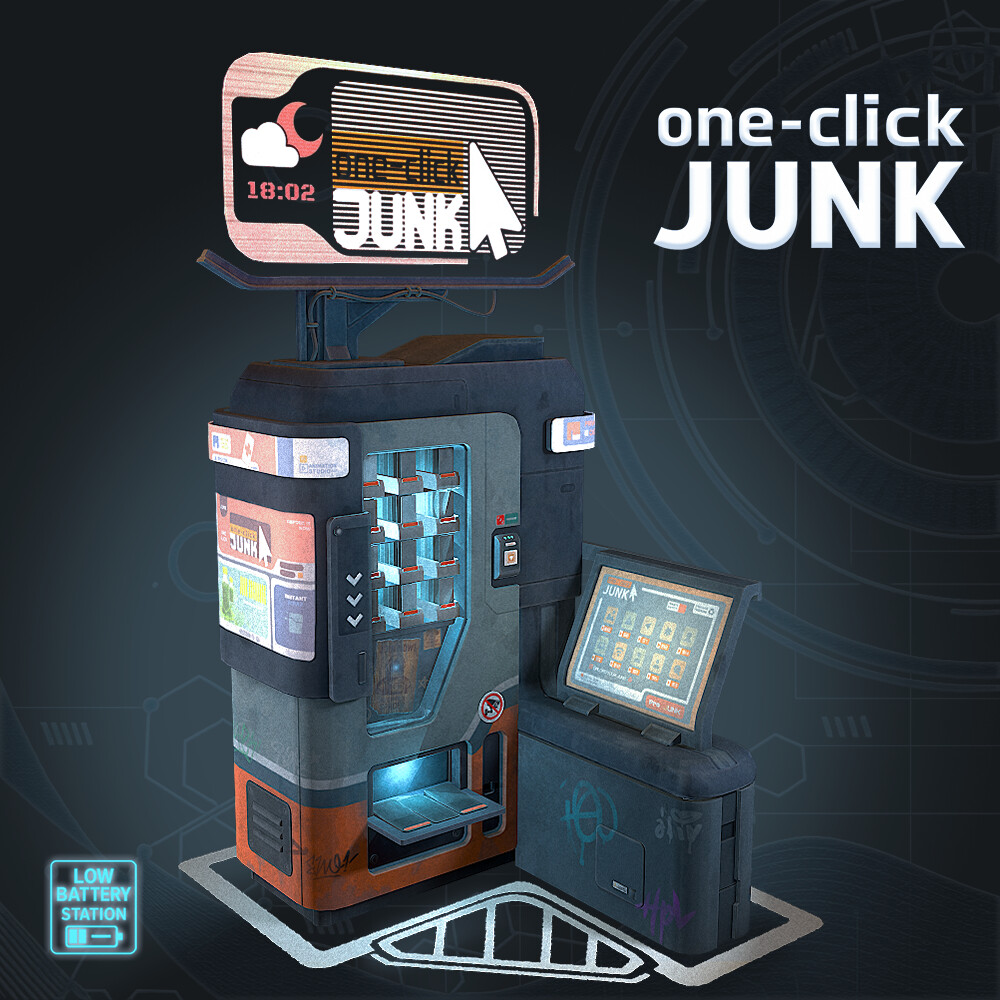 ArtStation - Cyberpunk Vending Machine