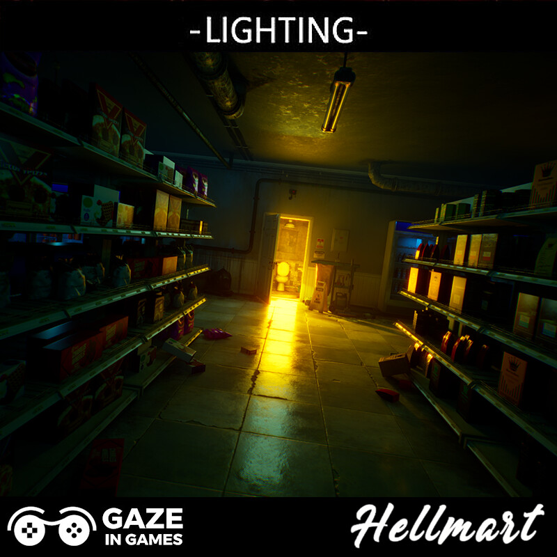 ArtStation - Hellmart lighting