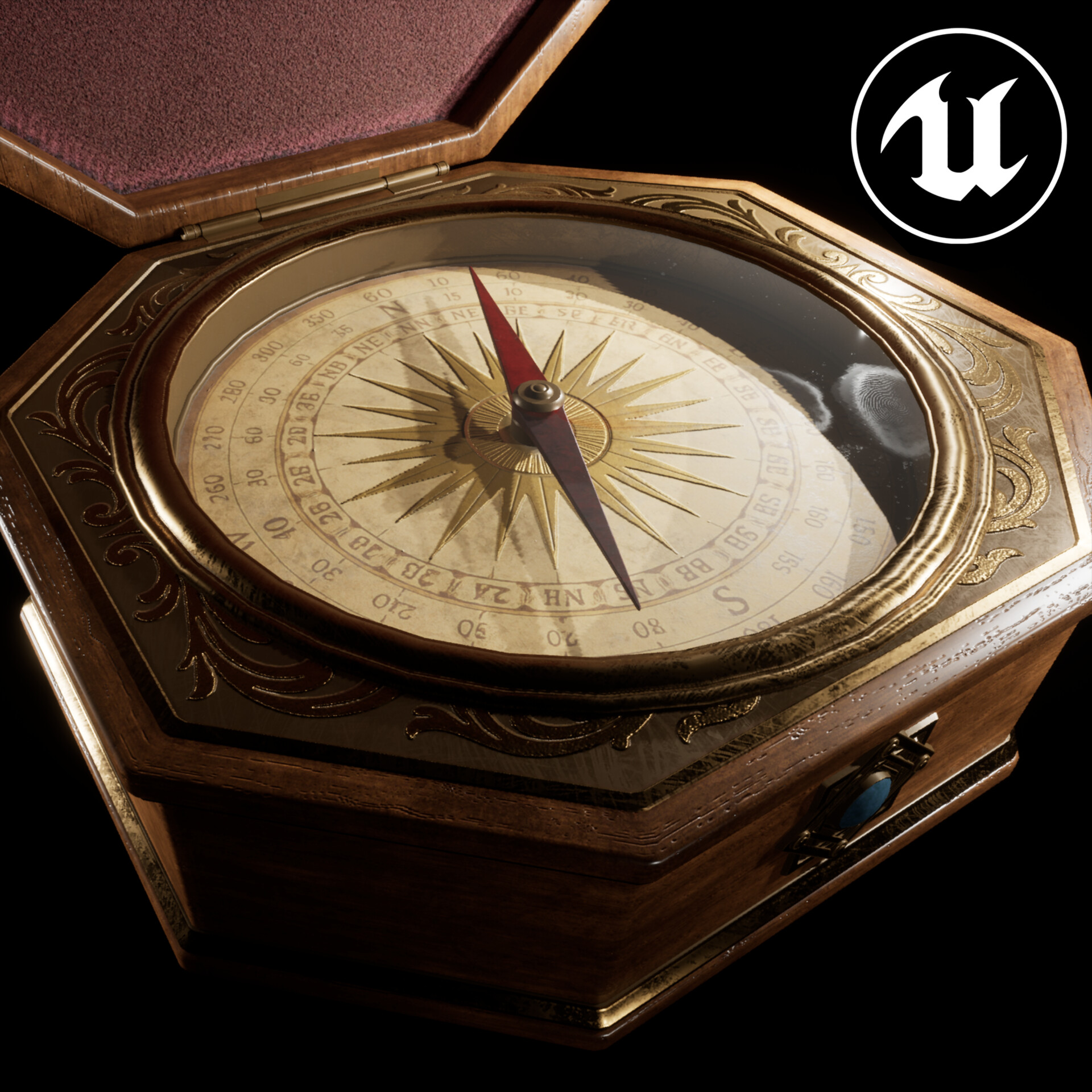 ArtStation - Magnetic Compass – 3D Prop