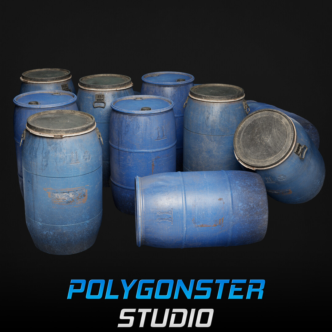 ArtStation - Plastic barrels