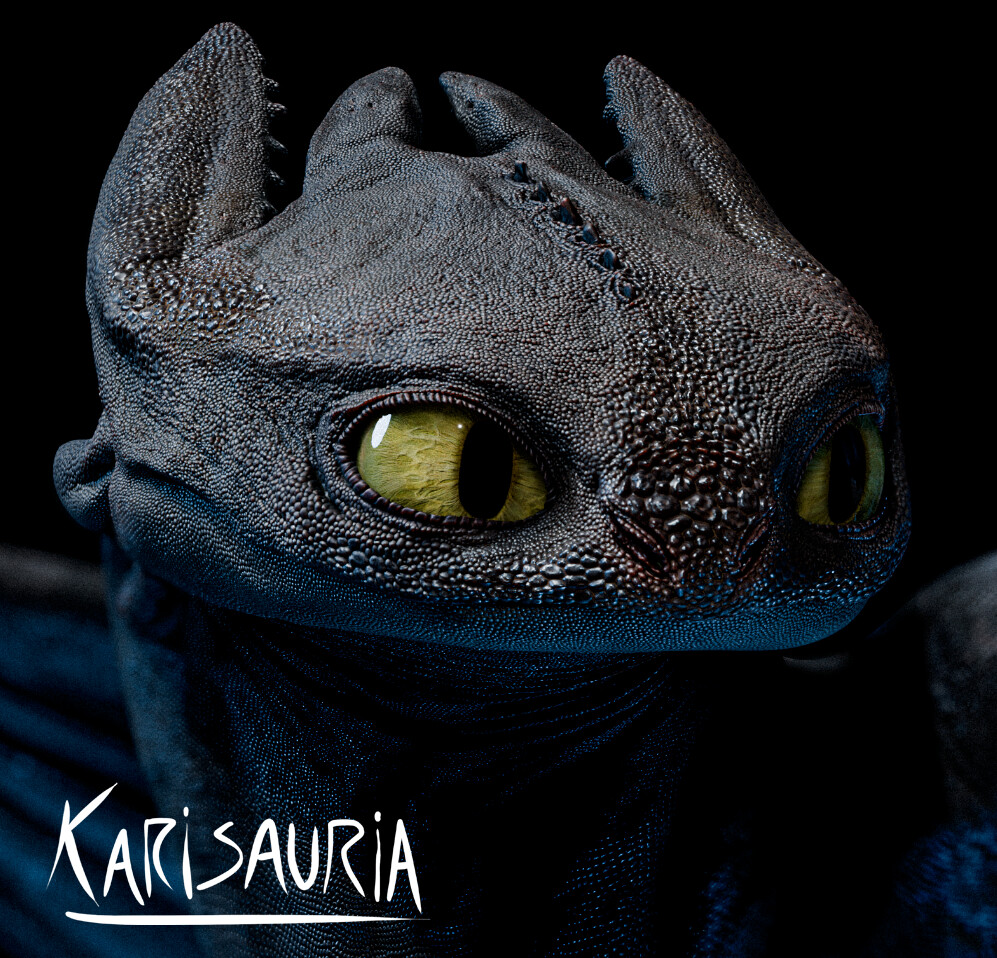 ArtStation - FAN ART: Realistic Toothless - How to Train Your Dragon