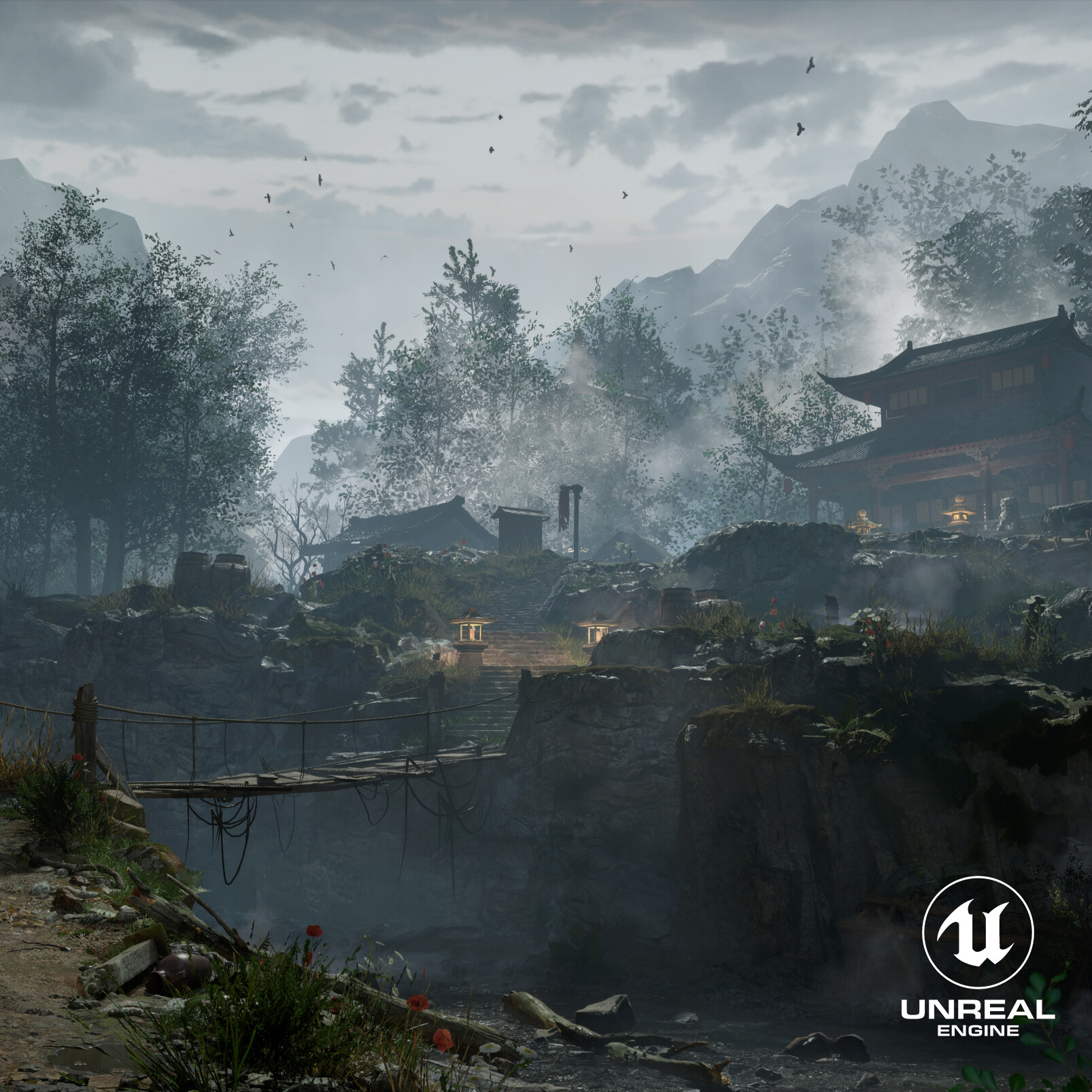 ArtStation - Ancient style valley