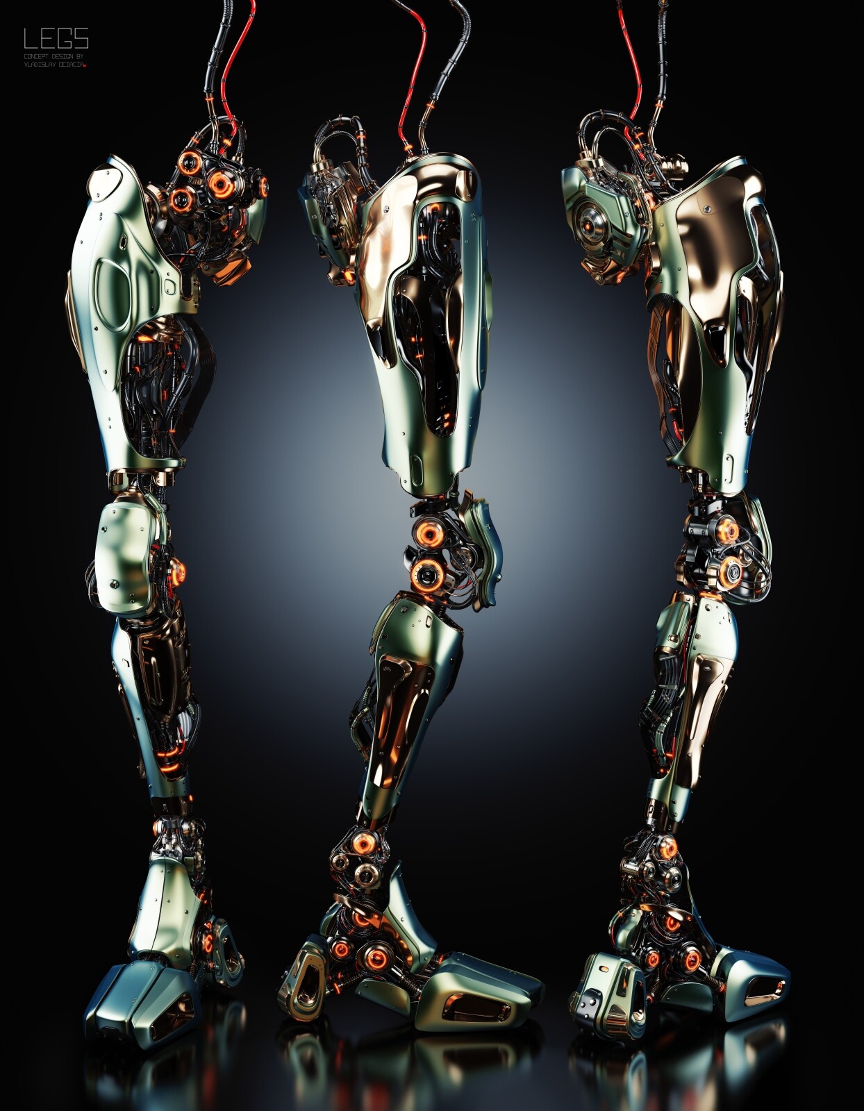 ArtStation - Cybernetic Leg Prototype III