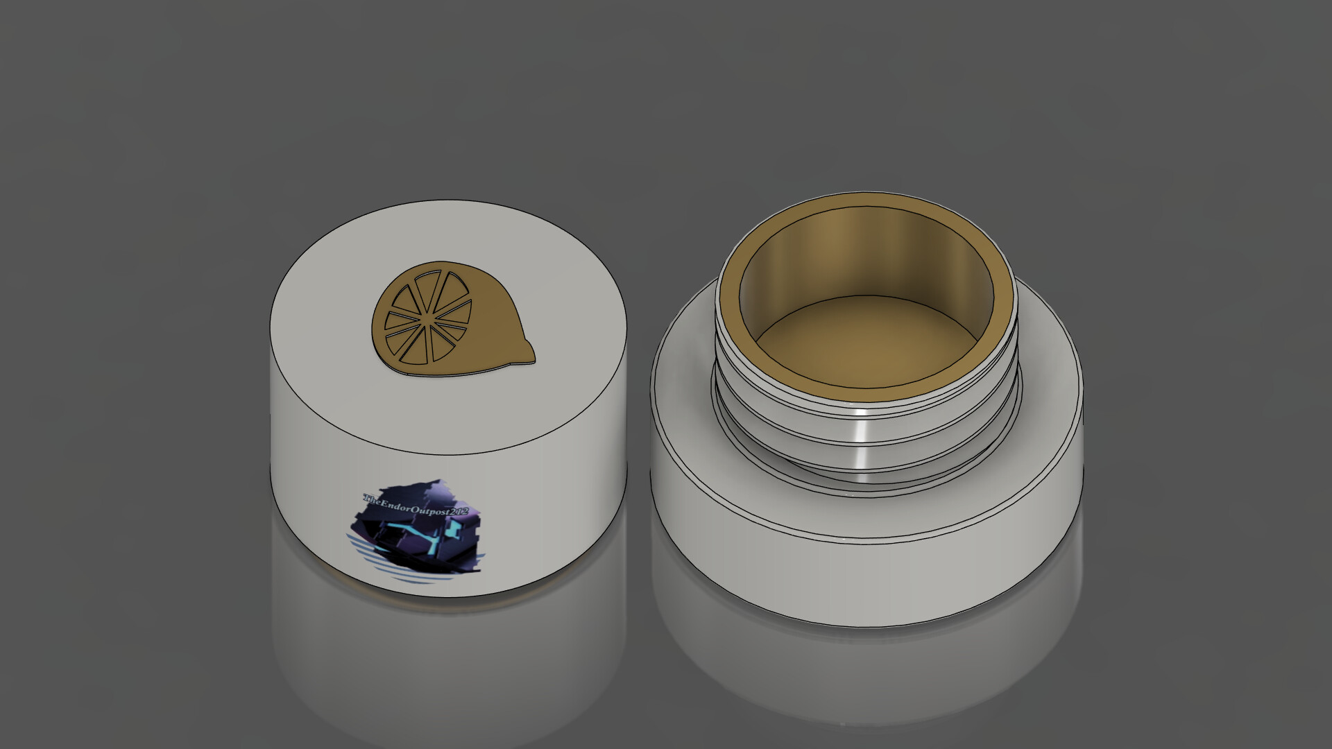 ArtStation - Makeup Pot CAD