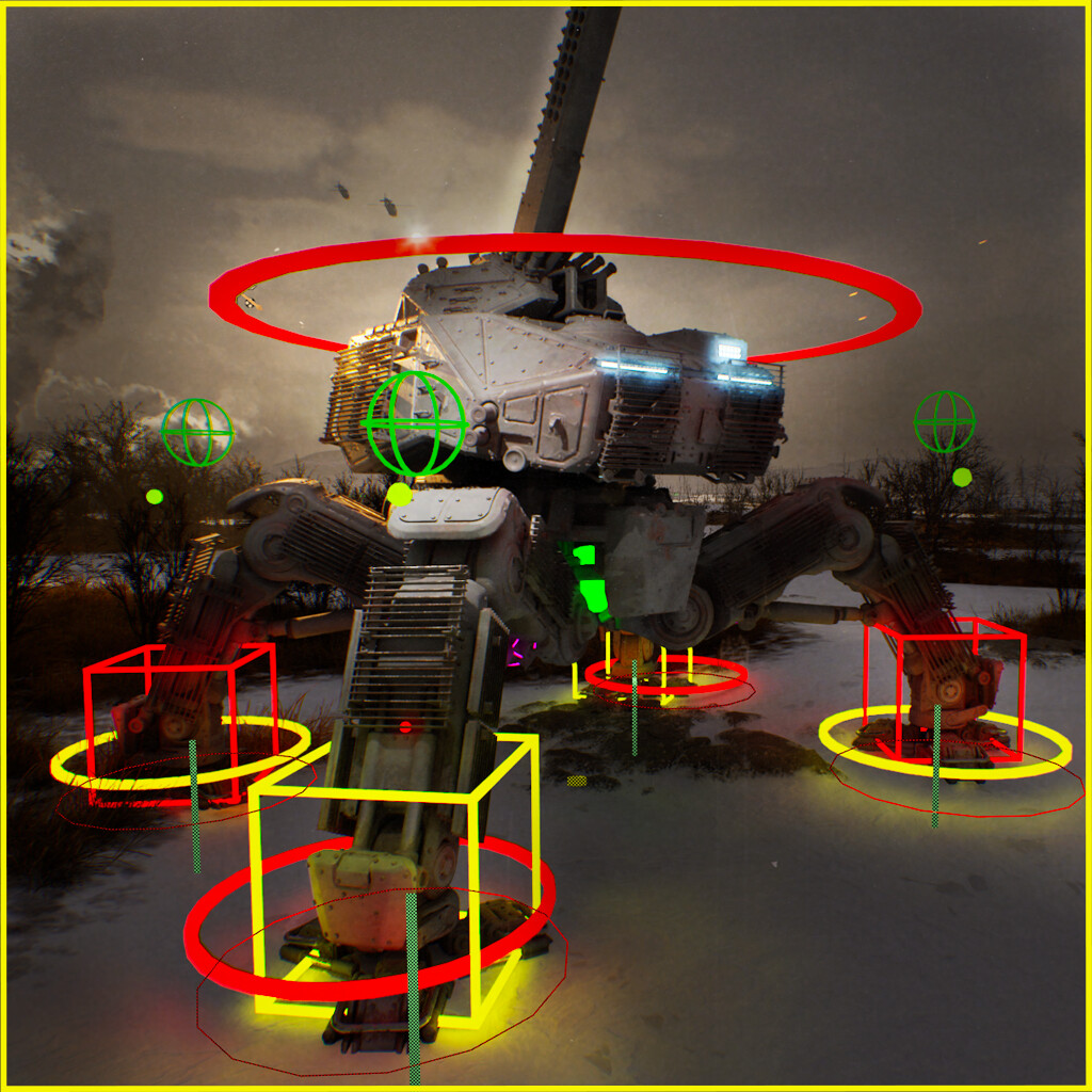 ArtStation - Artillery Walker [Control Rig]