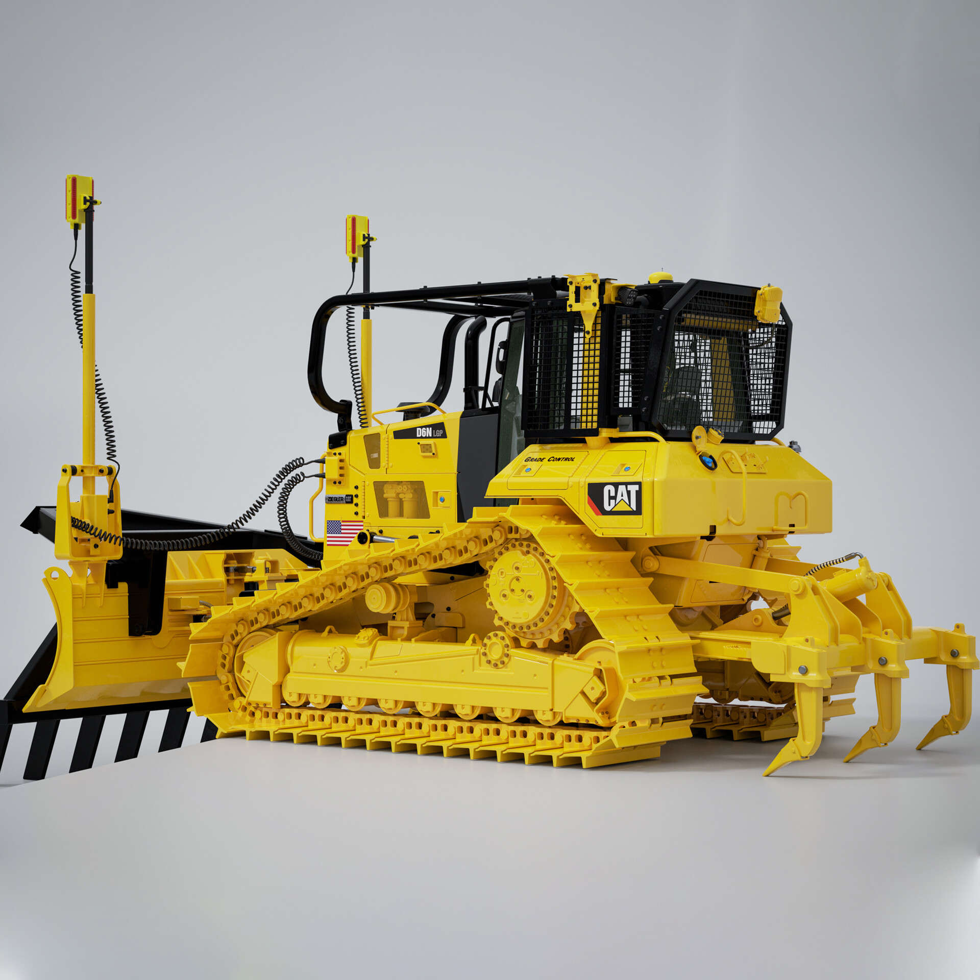 ArtStation - Caterpillar D6N Dozer