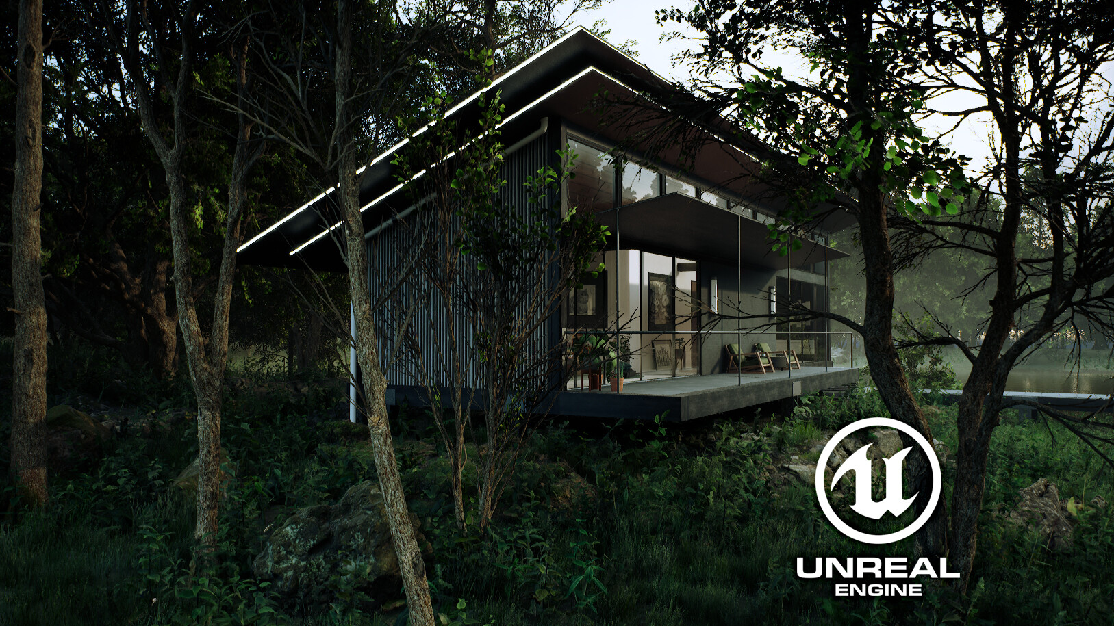 ArtStation - Modern River House (Unreal Engine)