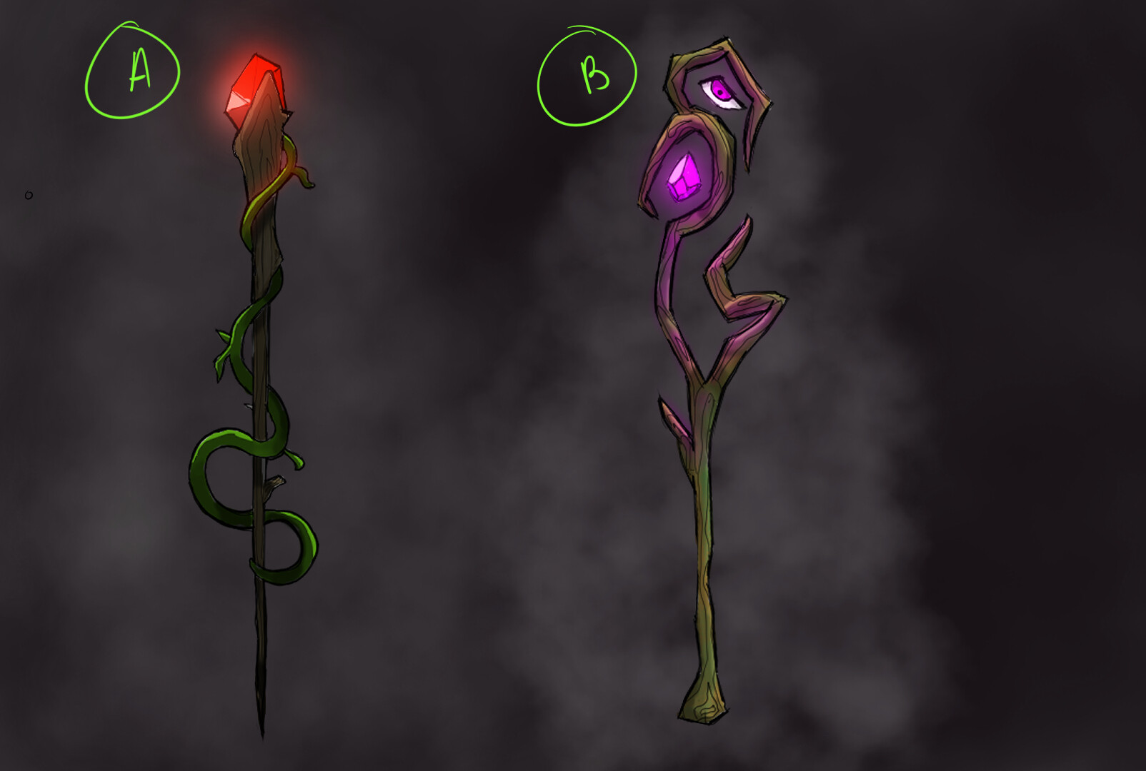 ArtStation - Tony Quinones Magic Wand Concepts
