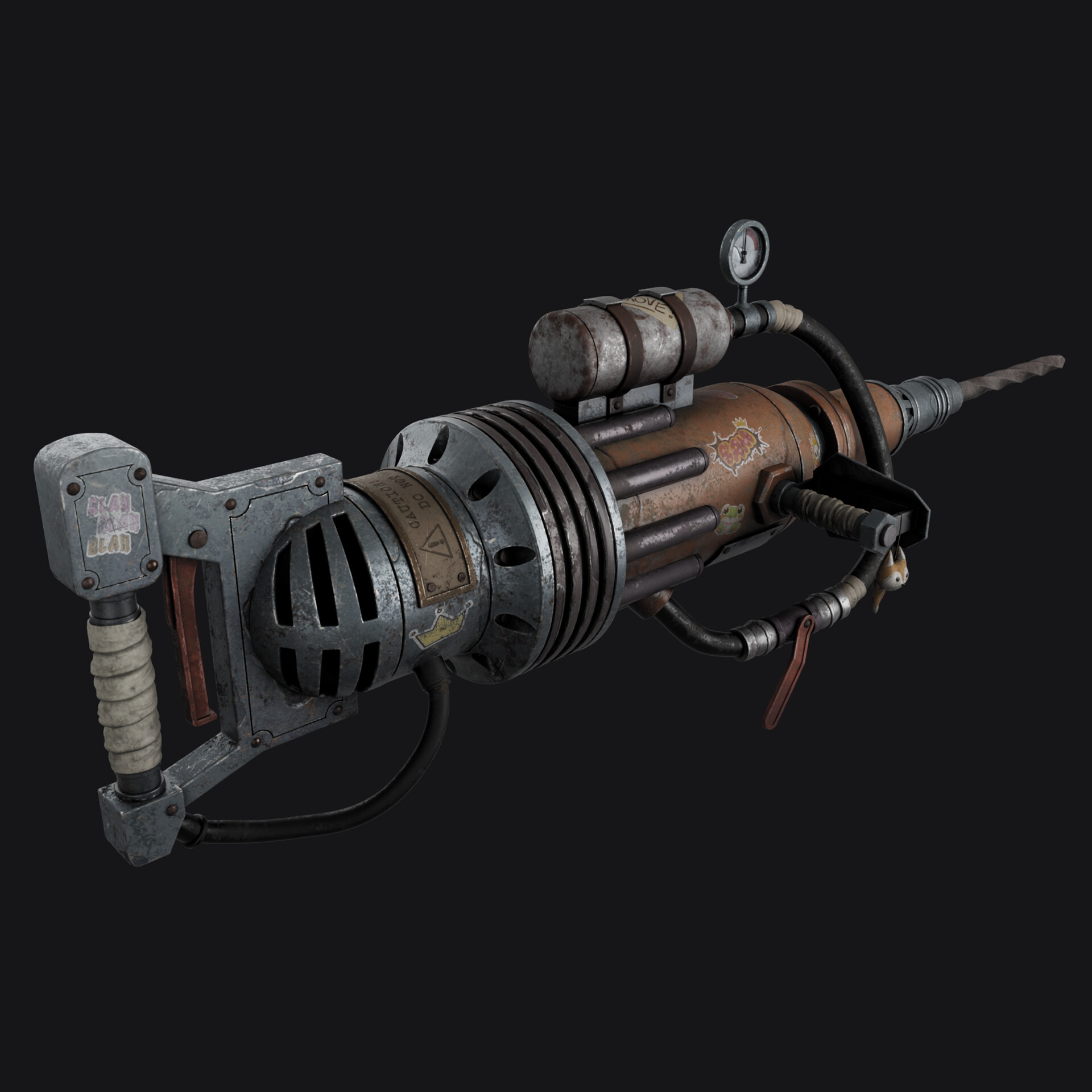 ArtStation - Fallout Jackhammer Drill (Refined)
