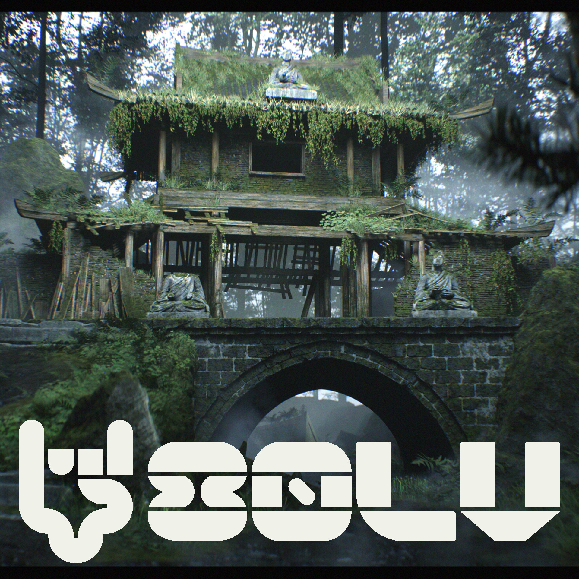 ArtStation - 80lvl Interview - Ancient Temple of Dense Forest - Demon Face