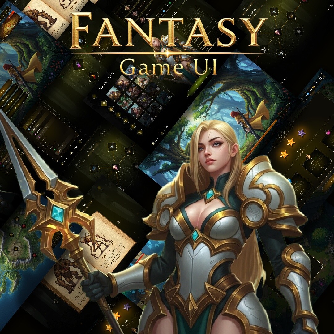 ArtStation - RPG Fantasy UI Asset pack [Mytherra Realms]