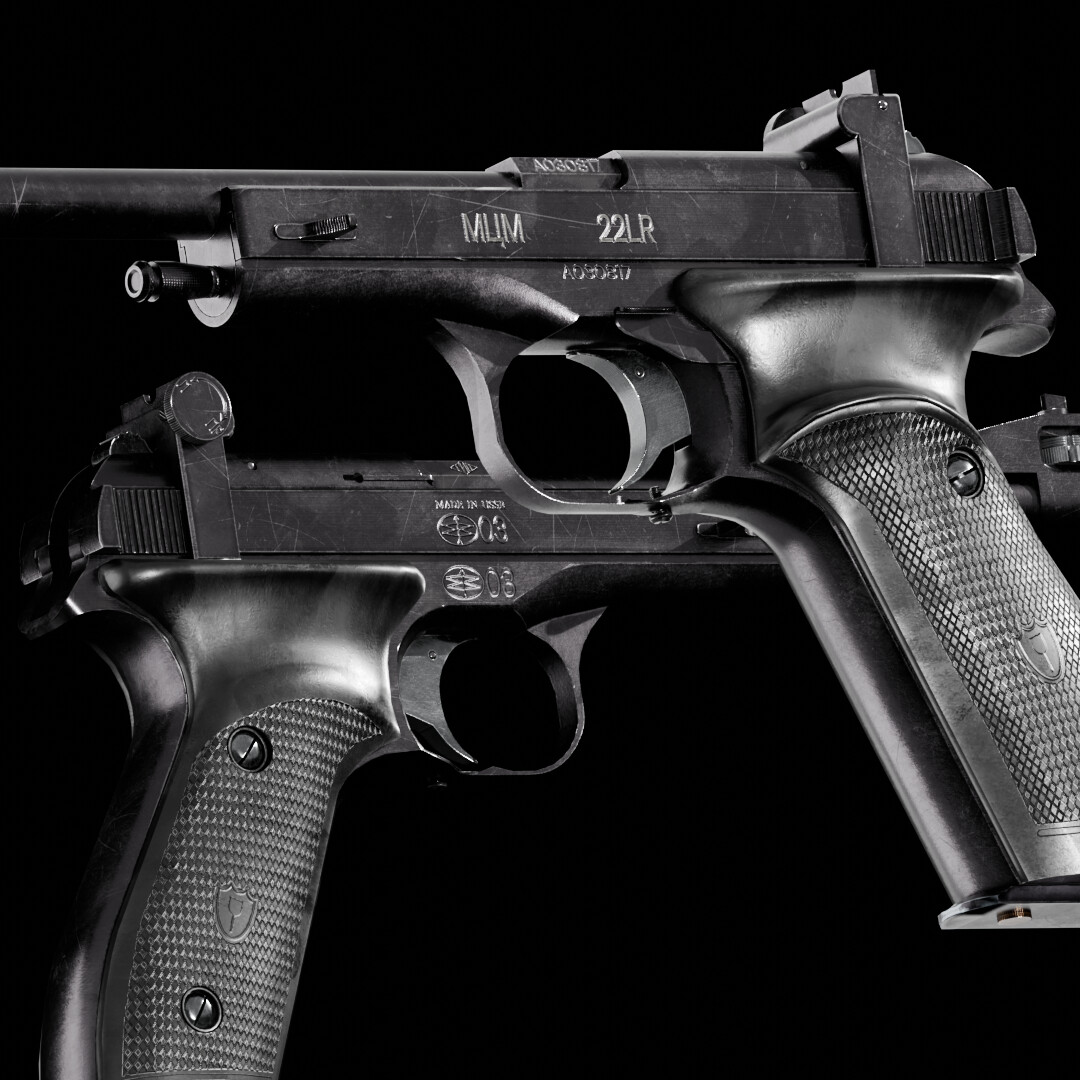 ArtStation - Gameready Pistol MARGOLIN MCM .22LR