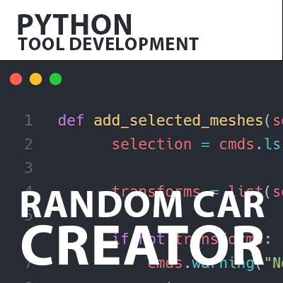 ArtStation - Random Car Generator - Python Scripting